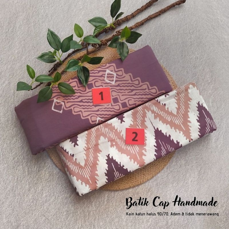 Jual Kain Batik Cap Garutan Nuansa Coklat kombinasi Batik Cap Katun ...