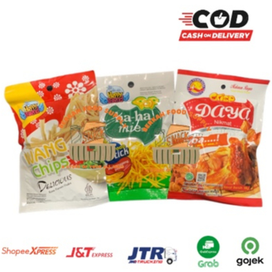 Jual ( BERKAH ) Wang Chips Ha Ha Mie Daya Crispy Siput 22gr Snack Chiki ...