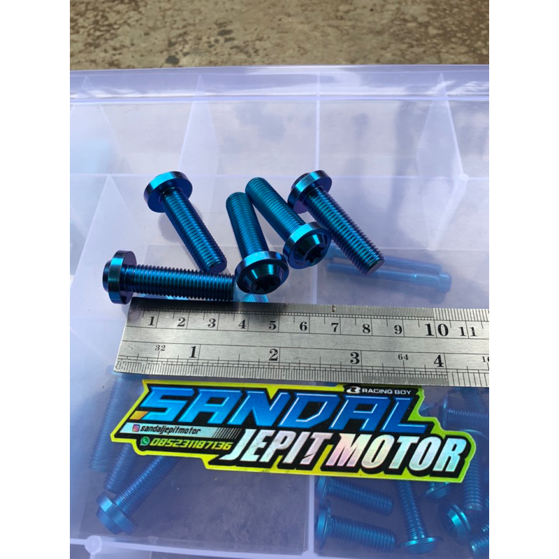 Jual BAUT SHOCK BELAKANG M10 DRAT 14 PANJANG 3,5CM TITANIUM ORIGINAL ...