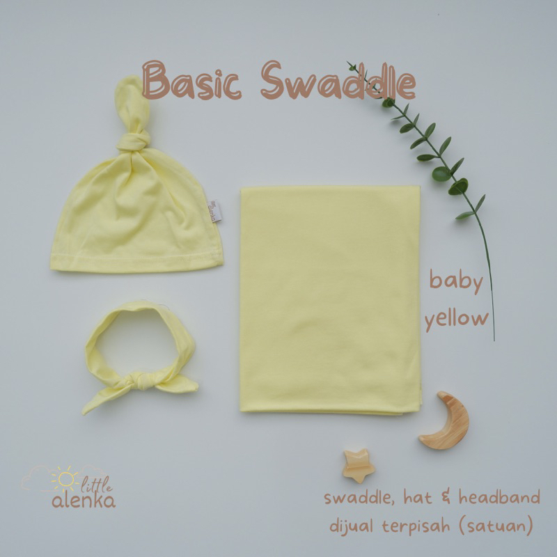 Jual Alenka - Basic Swaddle Set (Bedong Bayi Polos) | Shopee Indonesia