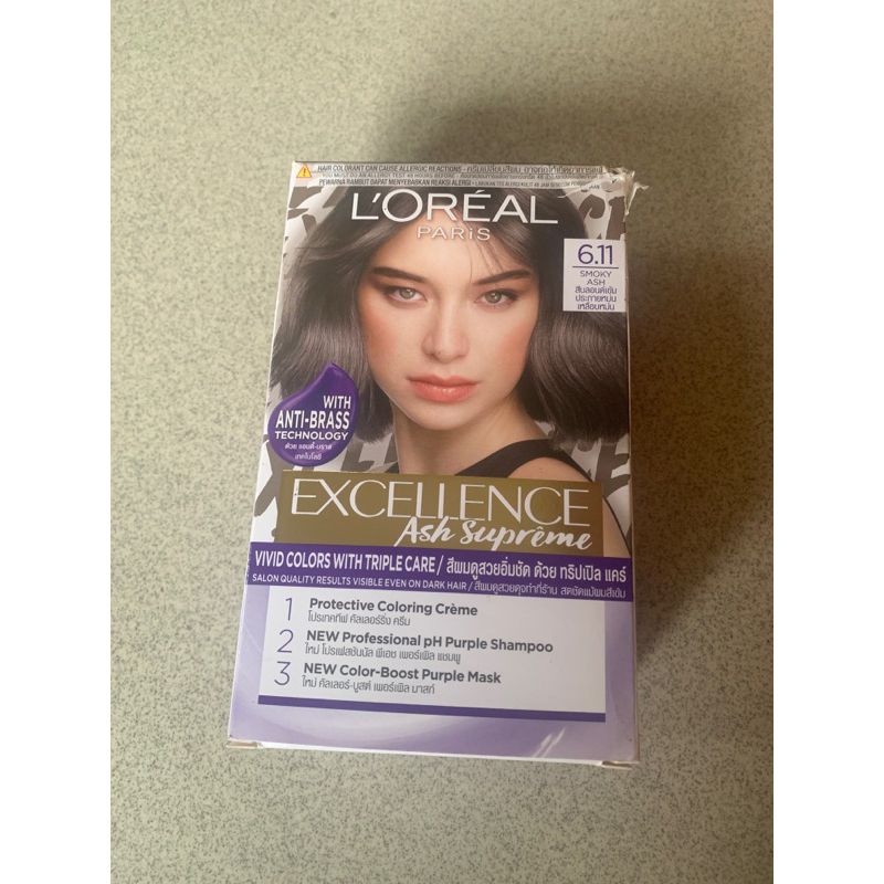 Jual loreal hair color smoky ash excellence ash supreme | Shopee Indonesia