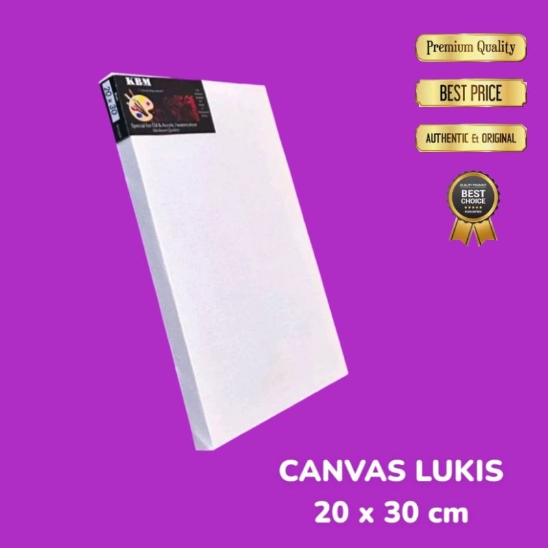 Jual KANVAS LUKIS 20x30 CM/CANVAS LUKIS HITAM 20x30CM/KANVAS STRETCHED ...