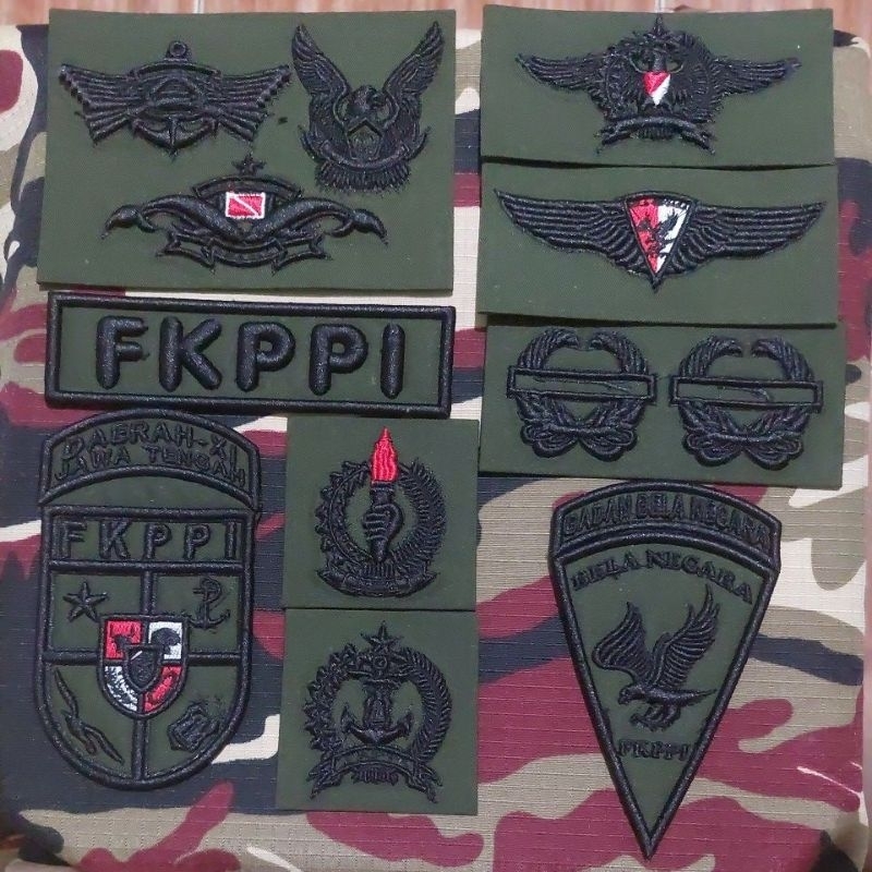 Jual ATRIBUT FKPPI DASAR HIJAU ARMY PAKET KOMPLIT | Shopee Indonesia