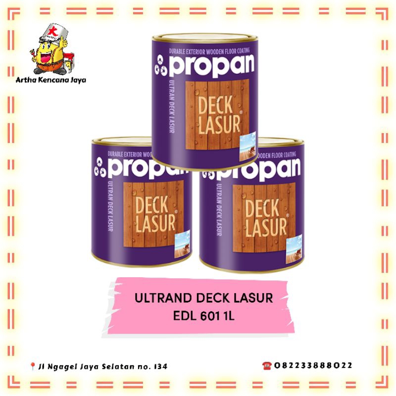 Jual PROPAN PAINT ULTRAN DECK LASUR EDL-601 1L | Shopee Indonesia