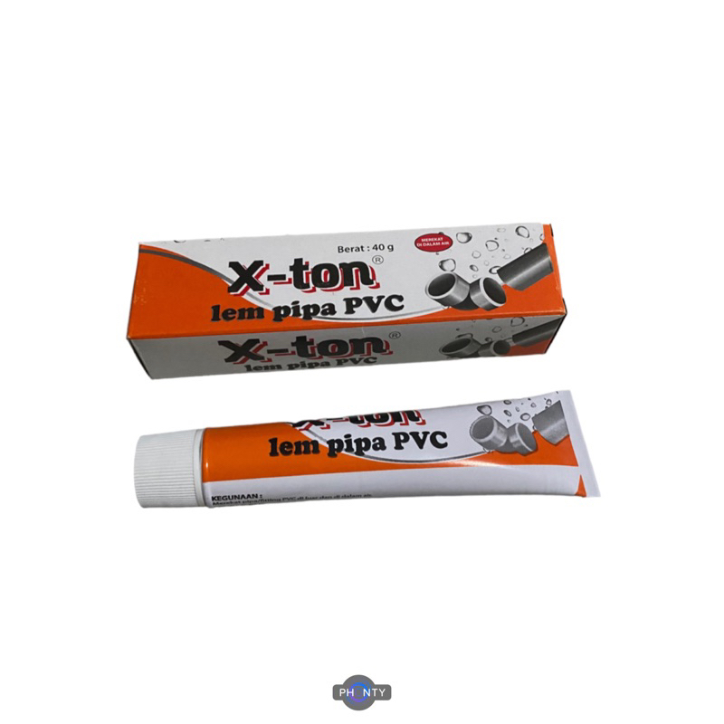 Jual Lem Pipa Lem Paralon PVC X-Ton Tube 40gr | Shopee Indonesia
