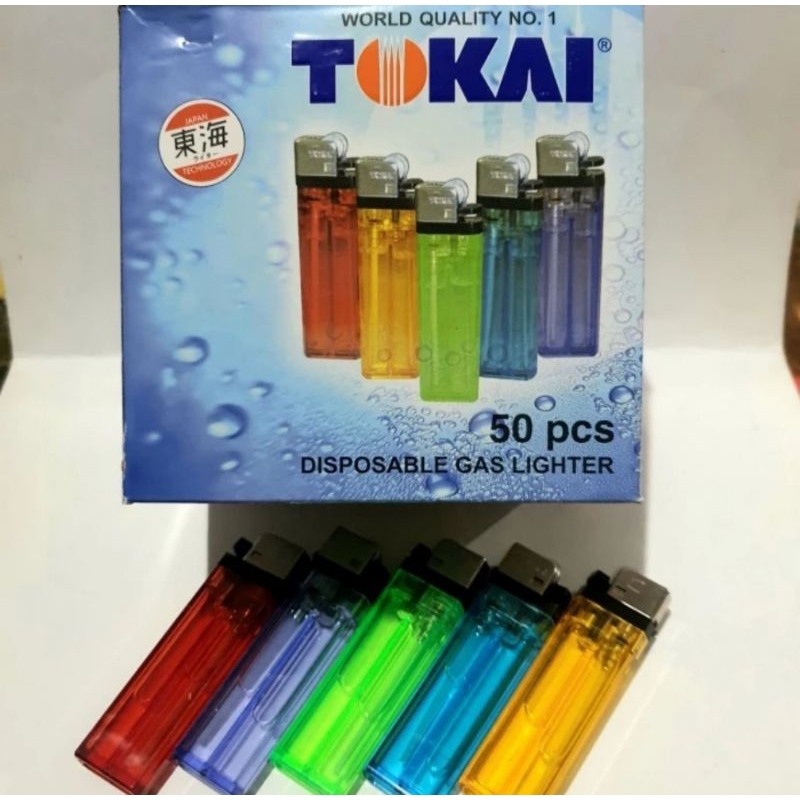 Jual Korek api gas Tokai murah 1 box isi 50 pcs gas lighter | Shopee Indonesia