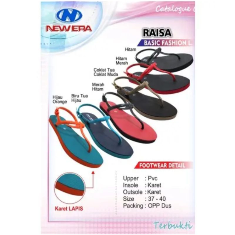 Jual Sandal New Era Raisa sandal wanita sandal kasual sandal tali ...