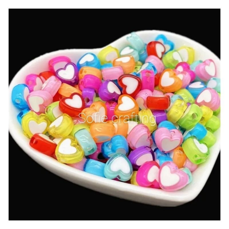 Jual (20 biji) MANIK AKRILIK JELLY LOVE 8 mm | Shopee Indonesia