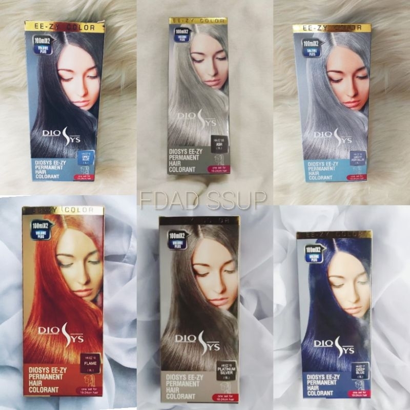 Jual DioSys cat rambut warna fashion Ash , Platinum Silver , Grey ...