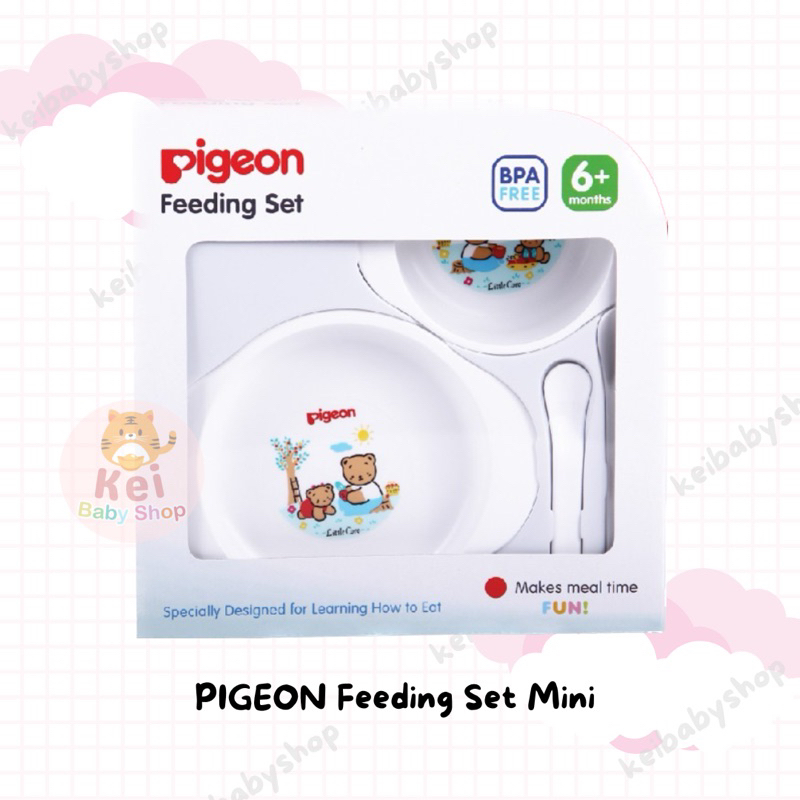 Jual Pigeon Set Alat Makan Bayi / Pigeon Feeding Set Mini | Shopee ...
