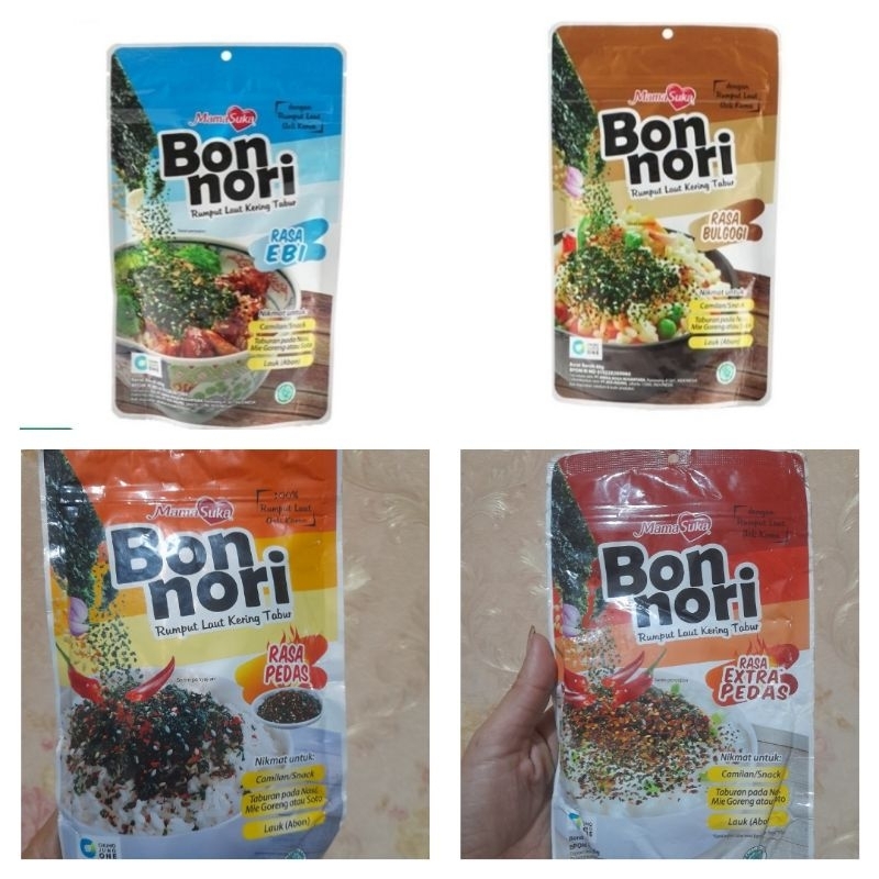 Jual BON NORI MAMASUKA KEMASAN POUCH 60GR | Shopee Indonesia