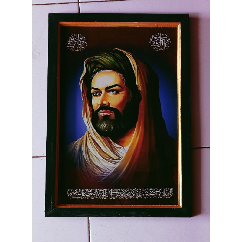 Jual hiasan dinding poster sahabat nabi plus bingkai real pict ukuran ...