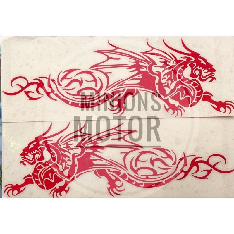 Jual stiker sticker skotlet naga api mobil motor | Shopee Indonesia