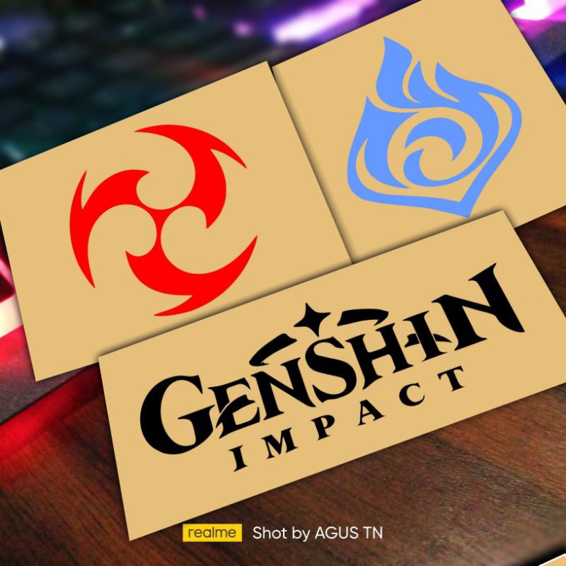 Jual STIKER GENSHIN IMPACT STIKER LOGO GENSHIN IMPACT Sticker Cutting ...