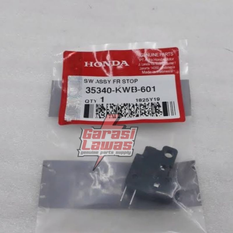 Jual 35340-KWB-601 Switch assy front brake original AHM Honda Genuine ...
