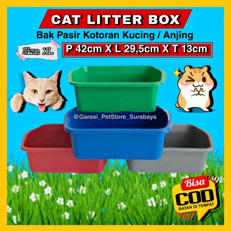 Jual GPSS- LITTER BOX Bak Pasir Kucing Anjing Kelinci Hewan Bak Pup ...