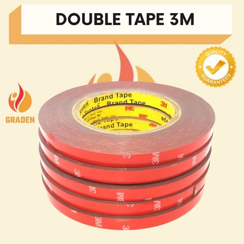 Jual LEM DOUBLE TAPE 3M 10mm | Shopee Indonesia