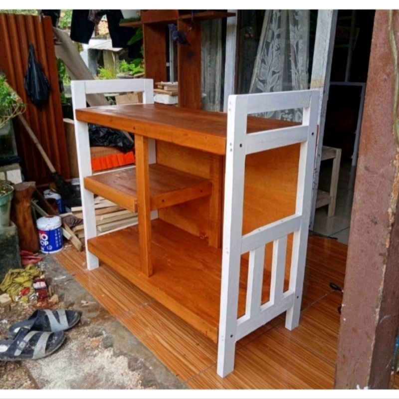 Jual MEJA KOMPOR 2 TUNGKU SERBAGUNA MEJA DAPUR TV MAGICOM DAN BUMBU ...