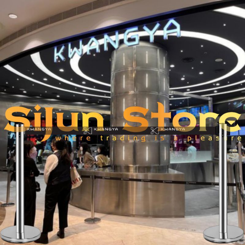 Jual Q Line Tiang Antrian Premium 3 Meter Dengan Custom Logo SiJun ...