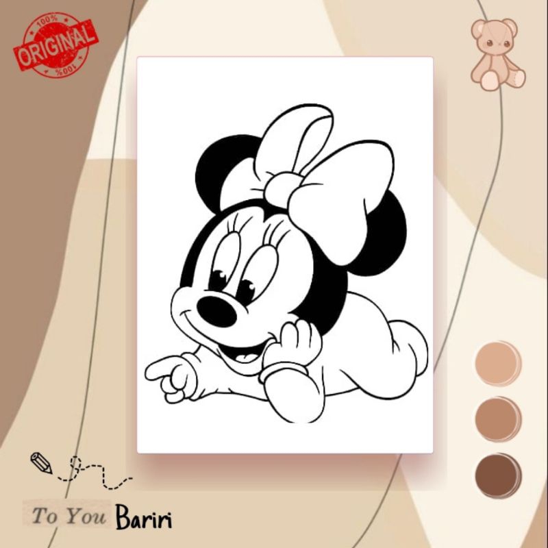 Jual Gambar Sketsa Mewarnai | MICKEY MOUSE | Sketsa lukis | Sketsa ...