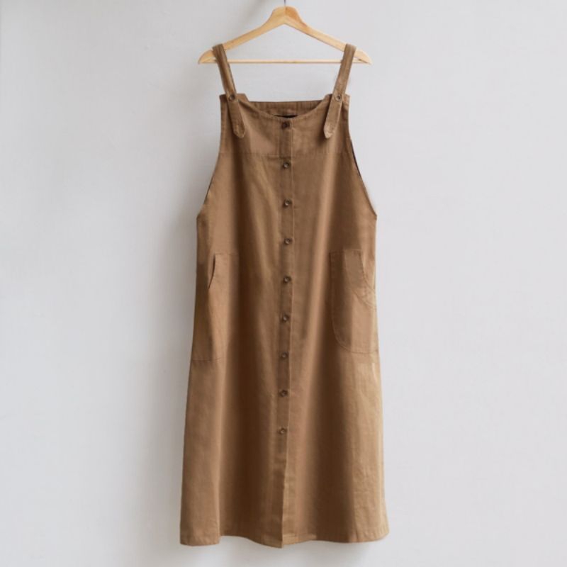 Jual JUMPSUIT BAJU ROK PANJANG WANITA || OVERALL DRESS BAJU WANITA ...