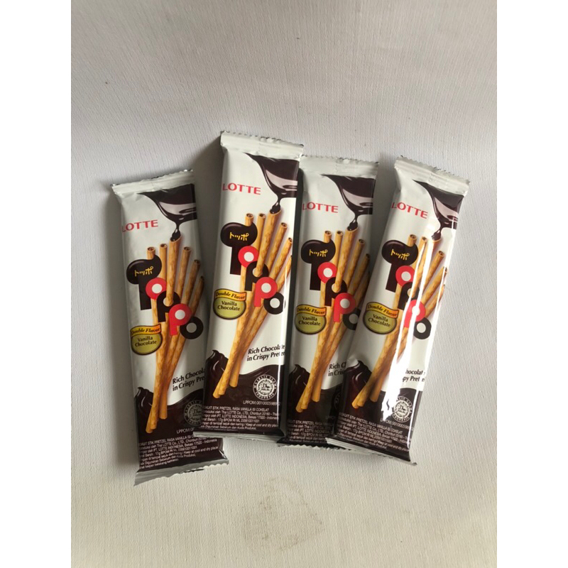 Jual lotte poppo / stik coklat / snack coklat | Shopee Indonesia