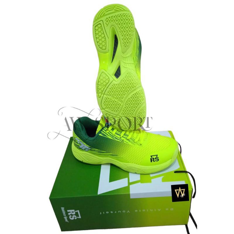 Jual Sepatu Badminton RS ROSOBIN 16 Lemon / Sepatu Bulutangkis Original ...
