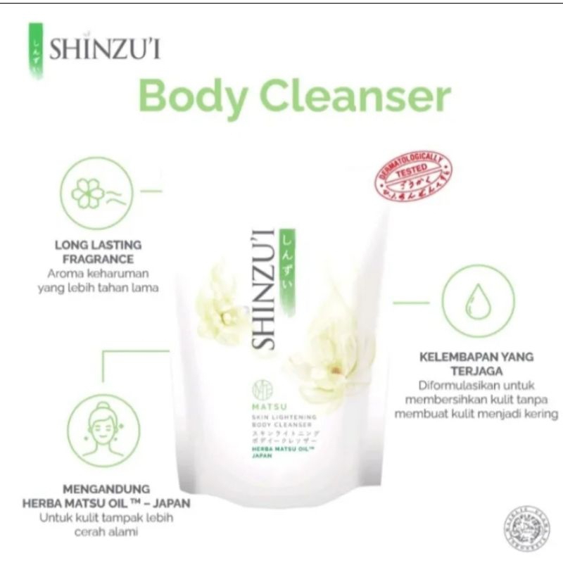 Jual SHINZUI Skin Lightening Body Cleanser 380ml | Shopee Indonesia