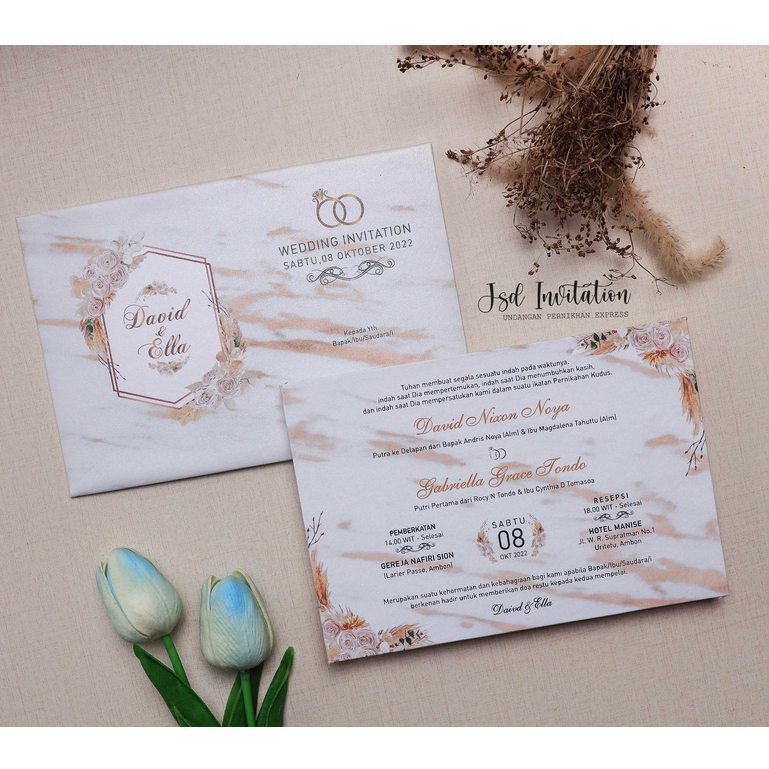 Jual UNDANGAN PERNIKAHAN HARD COVER SINGLE BOARD DENGAN AMPLOP DESIGN ...