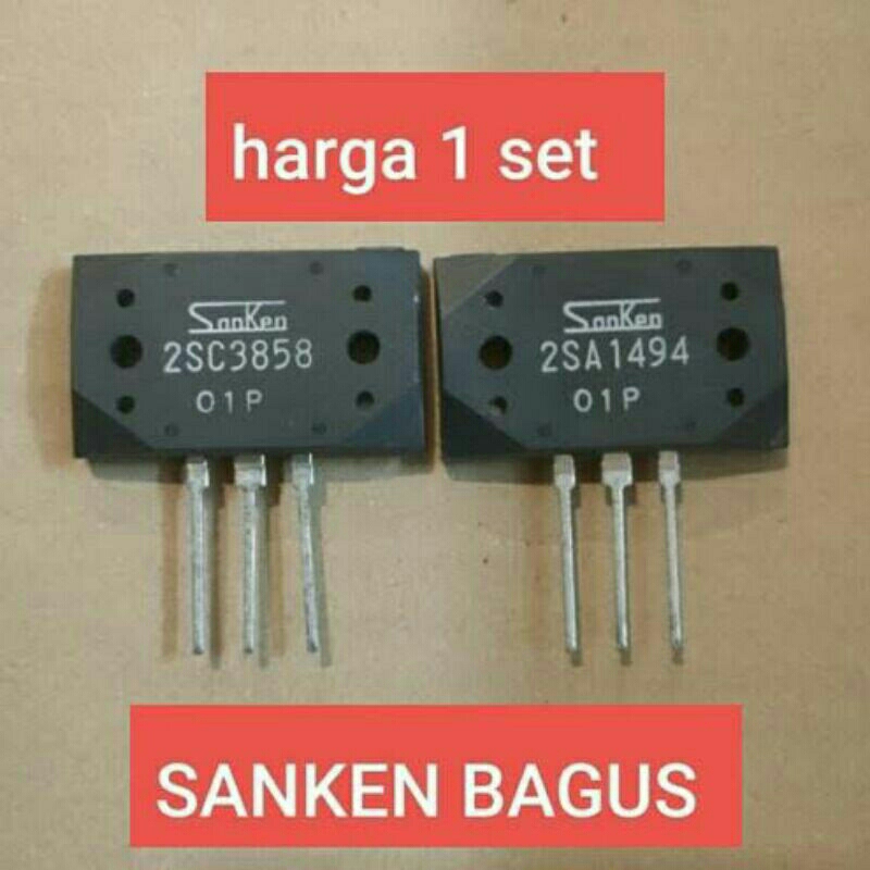 Jual Transistor Sanken 2sc3858 + 2sa1494 Original sepasang | Shopee ...