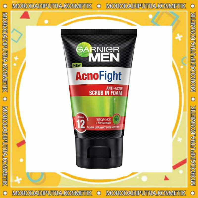 Jual Garnier Men Acno Fight Anti Acne Scrub In Foam (50ml - 0379 / 100ml - 4471) | Shopee Indonesia