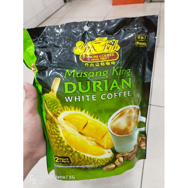 Jual Tenom Kopi Musang King Durian Whitte Coffee Malaysaia | Shopee ...