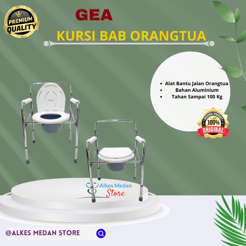 Jual KURSI BAB Commode Chair Kursi BAB - Tanpa Roda / Kursi BAB Commode ...
