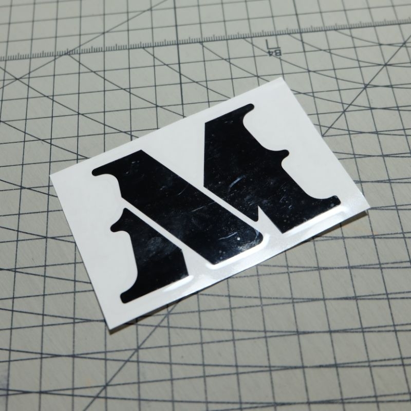 Jual Cutting Sticker Macbeth M Classic Logo Vinyl Oracal | Shopee Indonesia