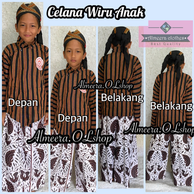 Jual celana wiru anak / jarik wiru model celana anak | Shopee Indonesia
