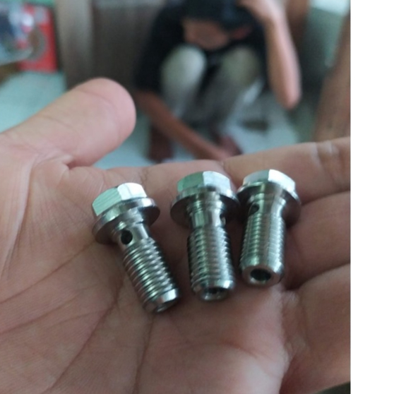 Jual Baut banjo drat kasar kaliper standar nissin samurai rcb | Shopee Indonesia