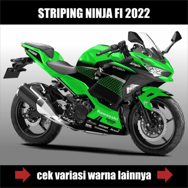 Jual STIKER STRIPING VARIASI NINJA 250 FI 2022 / KOTLET BODY MOTOR ...