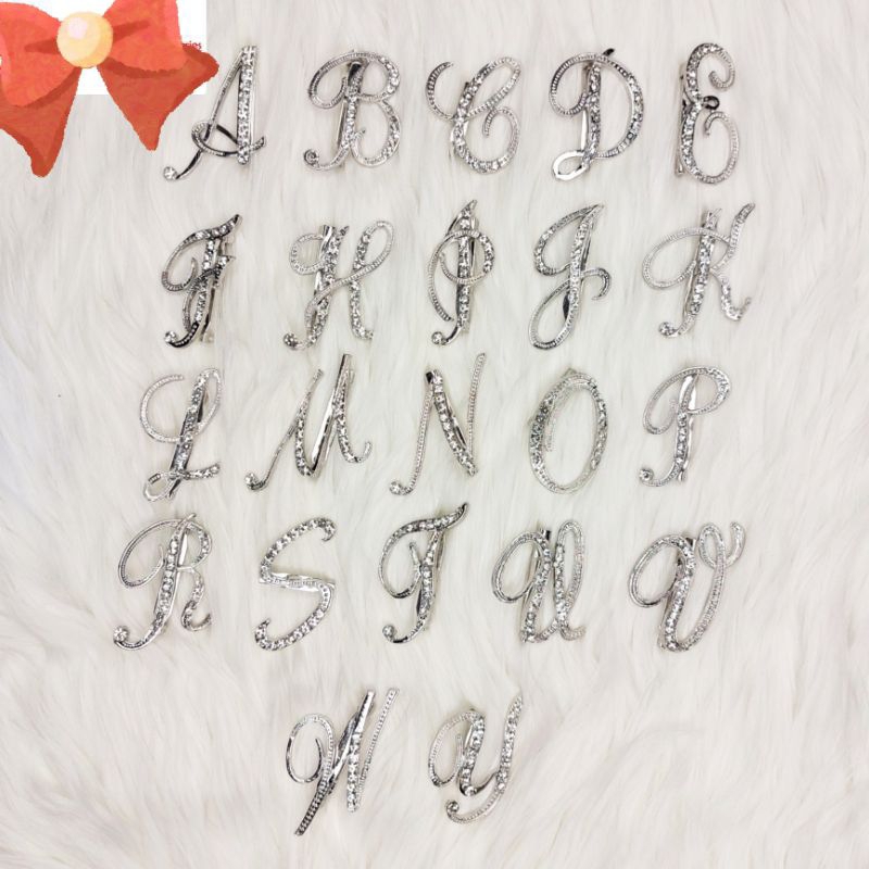 Jual Bros Alfabet Latin Silver Besar | Shopee Indonesia