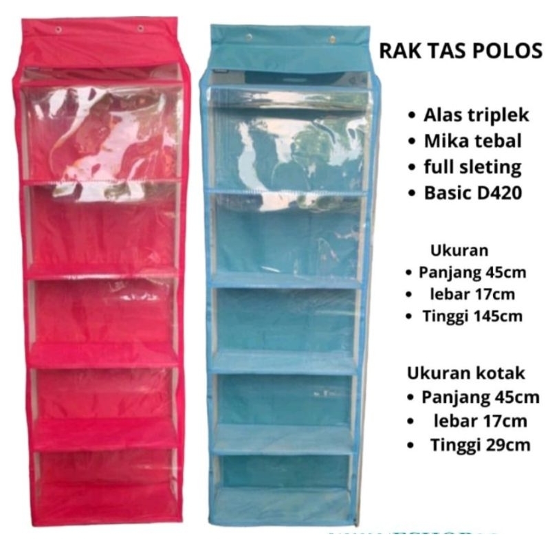 Jual rak tas gantung polos jumbo alas triplek full sleting | Shopee ...