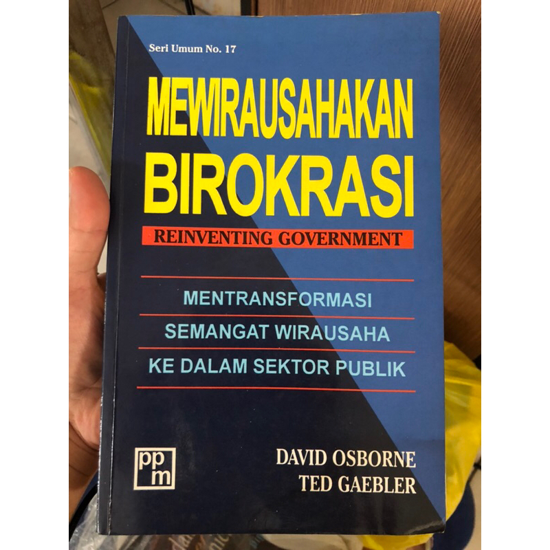 Jual ORIGINAL - Mewirausahakan Birokrasi Reinventing Government ...
