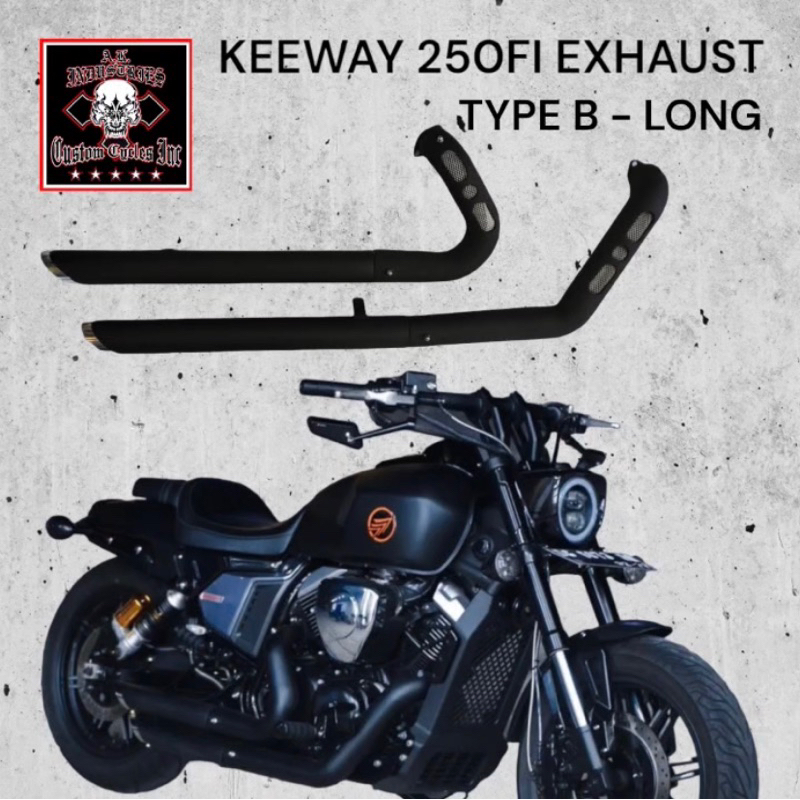 Jual Knalpot Keeway V250Fi/Geronimo Type B Long | Shopee Indonesia