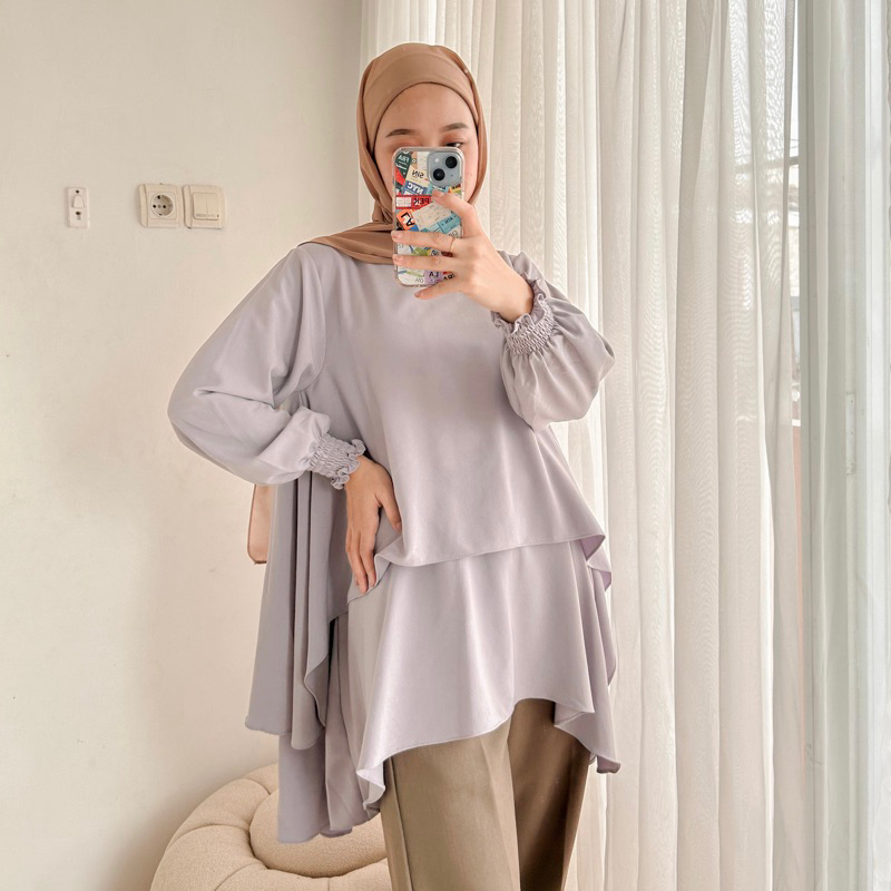 Jual Syamaita Original Diane Blouse Busui Dan Wudhu Friendly Bukaan ...
