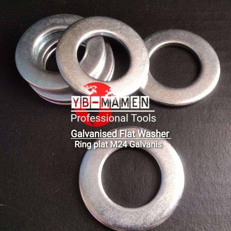 Jual Ring M24 / Galvanis Flat Washer M24 / Ring plat M24 galvanis ...