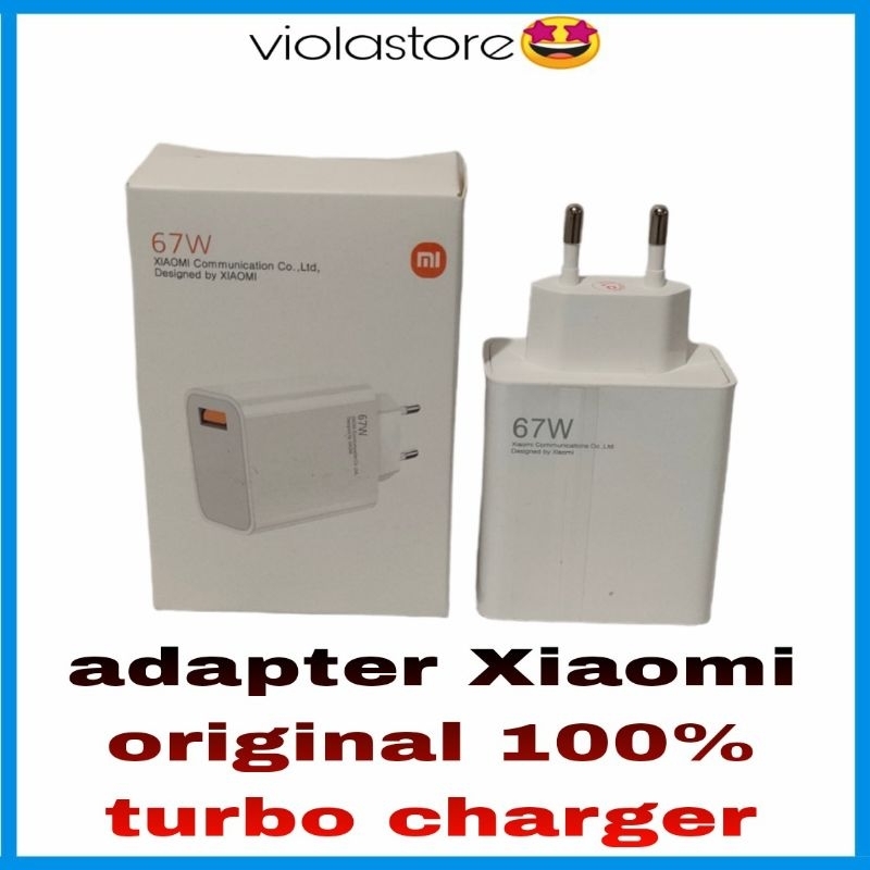 Jual Adapter Xiaomi original 100% 67 watt | Shopee Indonesia