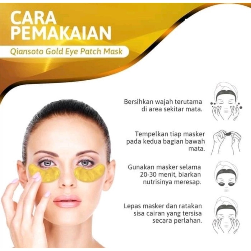 Jual Masker Mata COLLAGEN Crystal gold isi 1 Pasang | Shopee Indonesia