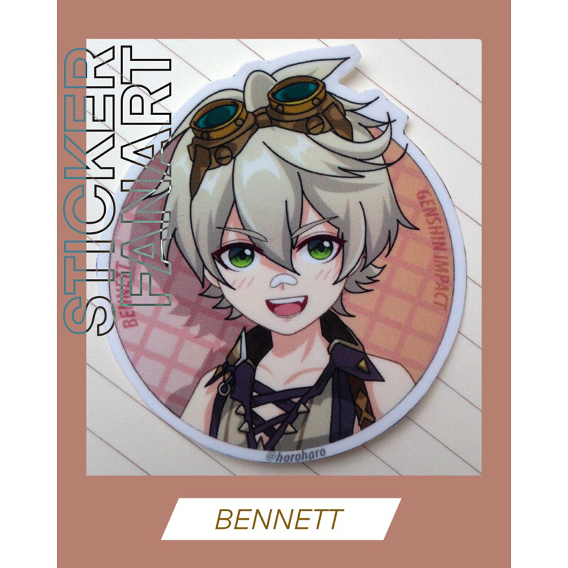 Jual Sticker fanart BENNETT genshin impact | Shopee Indonesia