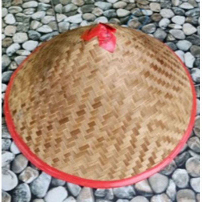 Jual Topi caping besar/Topi tani dari anyaman bambu | Shopee Indonesia