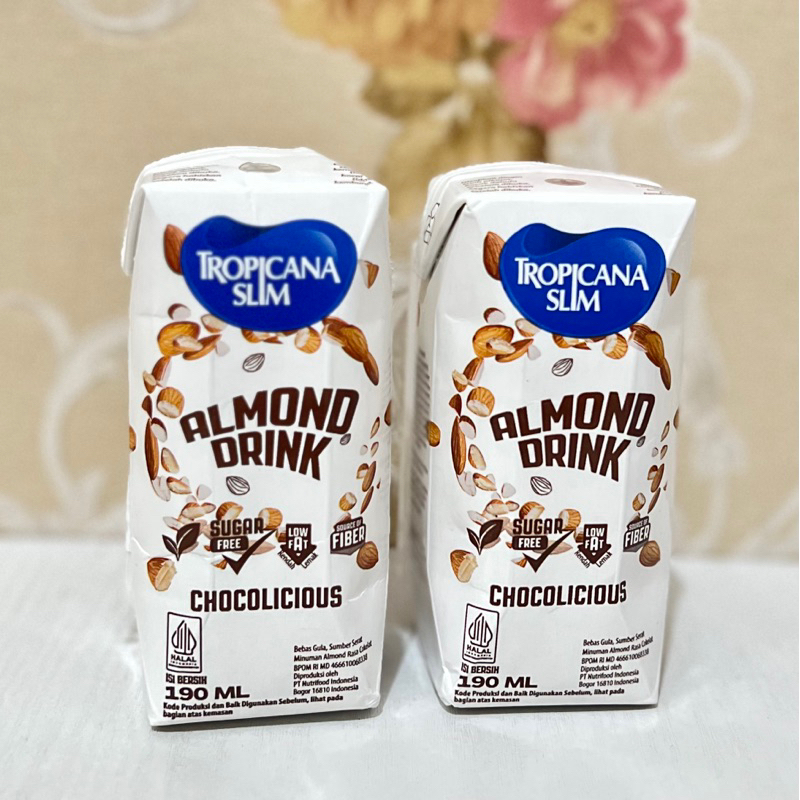 Jual TROPICANA SLIM ALMOND DRINK CHOCOLICIOUS 190ml - MINUMAN ALMOND COKELAT BEBAS GULA | Shopee ...
