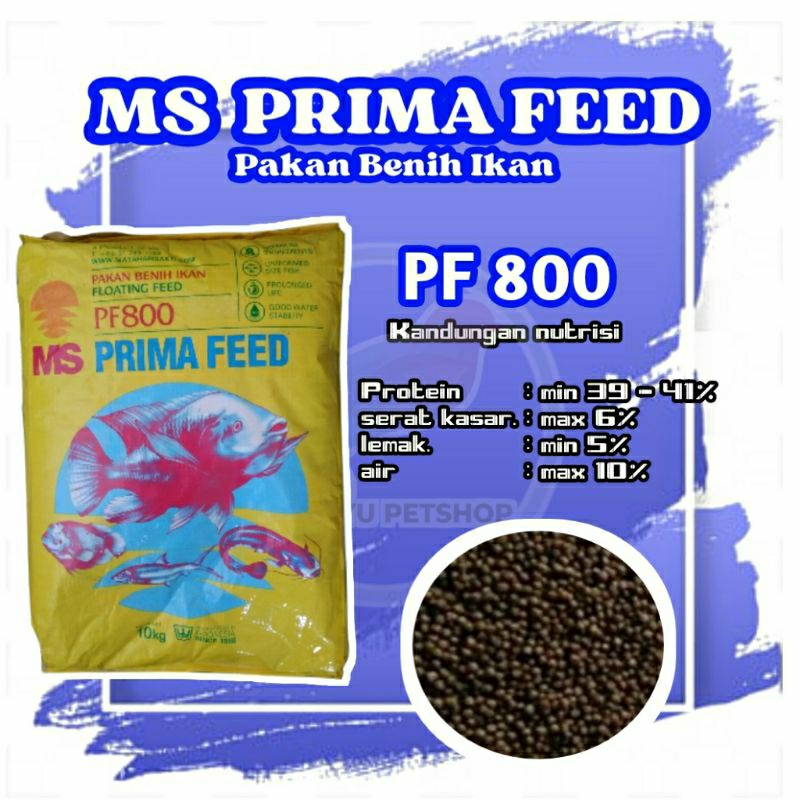 Jual PF 800 PELET BENIH IKAN REPACK 1 KG | Shopee Indonesia