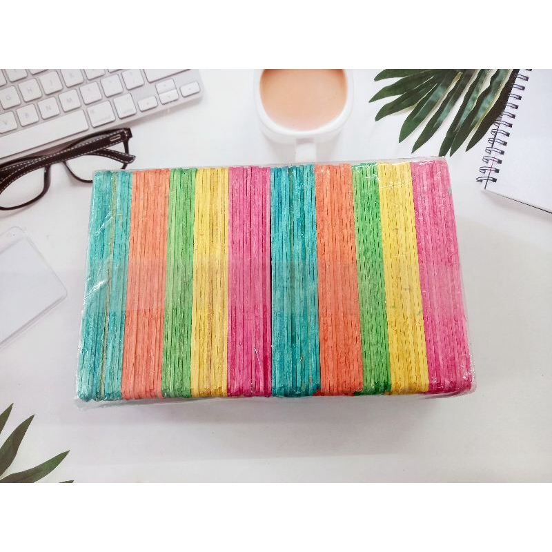 Jual Stik Ice Crem Warna/pak | Shopee Indonesia